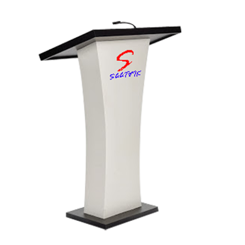 Stylish Lightweight Laminated Black & White Wooden Podium sp 606