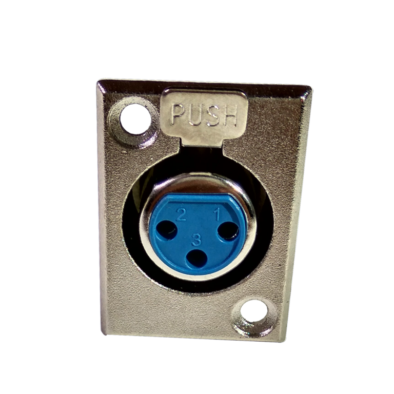3 Pin XLR Panel Mount Male Audio Connectors - Saatvik Communication ...